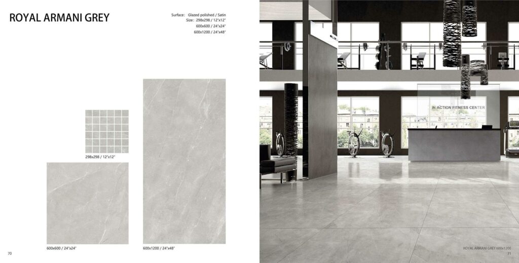Porcelanato Royal Armani Gray 60x120cm (Caja) - Embellecer Tienda Cerámica S.A.S